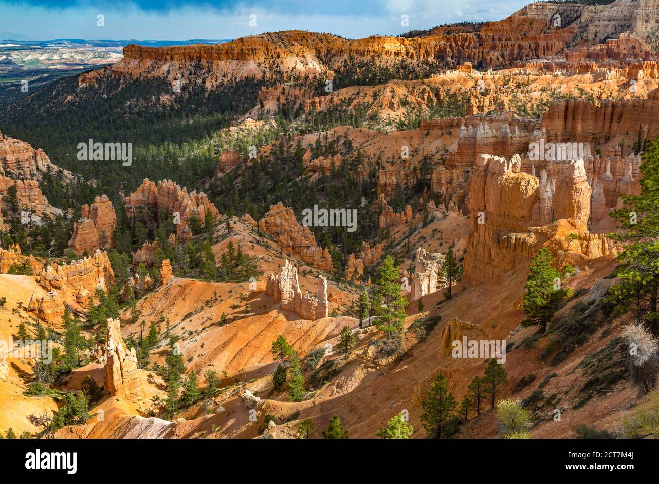 Sunset Point lookout in Bryce Canyon National Park in Utah Stock Photo ...