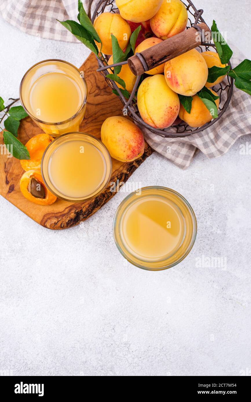 Apricot juice hi-res stock photography and images - Alamy