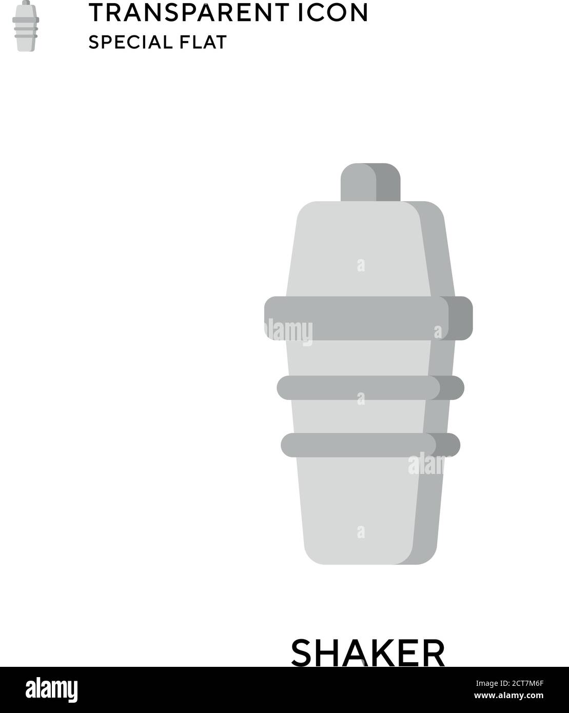 Shaker vector icon. Flat style illustration. EPS 10 vector Stock Vector ...