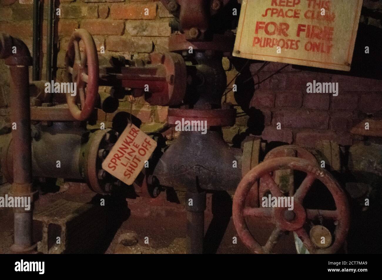 An Old Sprinkler System to Prevent Fire in an Abandoned Theatre Stock ...