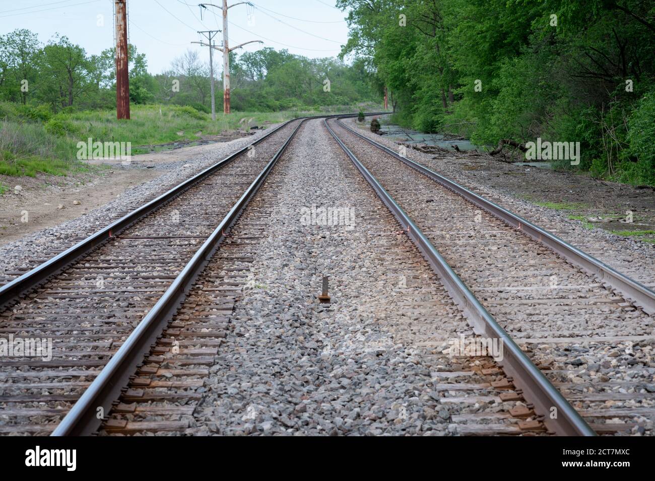 Railroad crossing on side road hi-res stock photography and images - Alamy