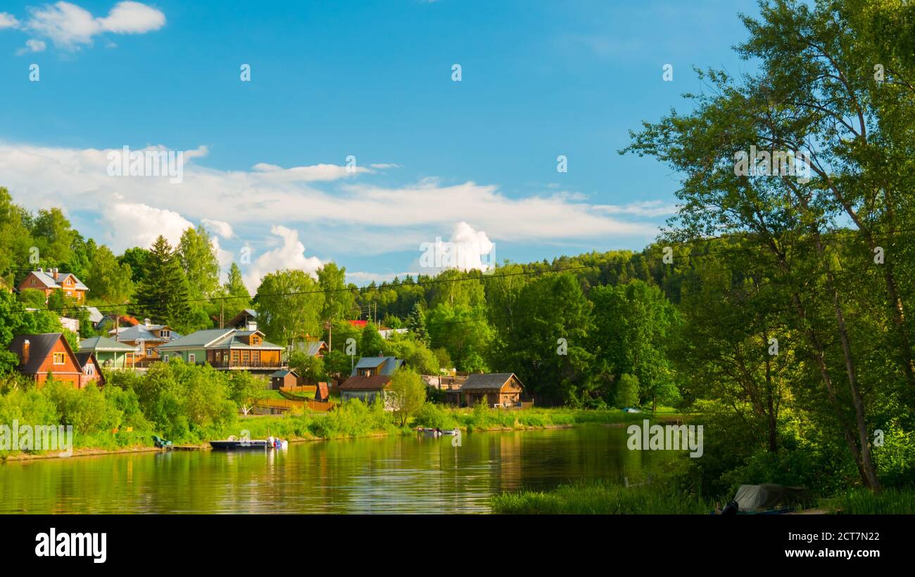 Russian village on volga river hi-res stock photography and images - Alamy
