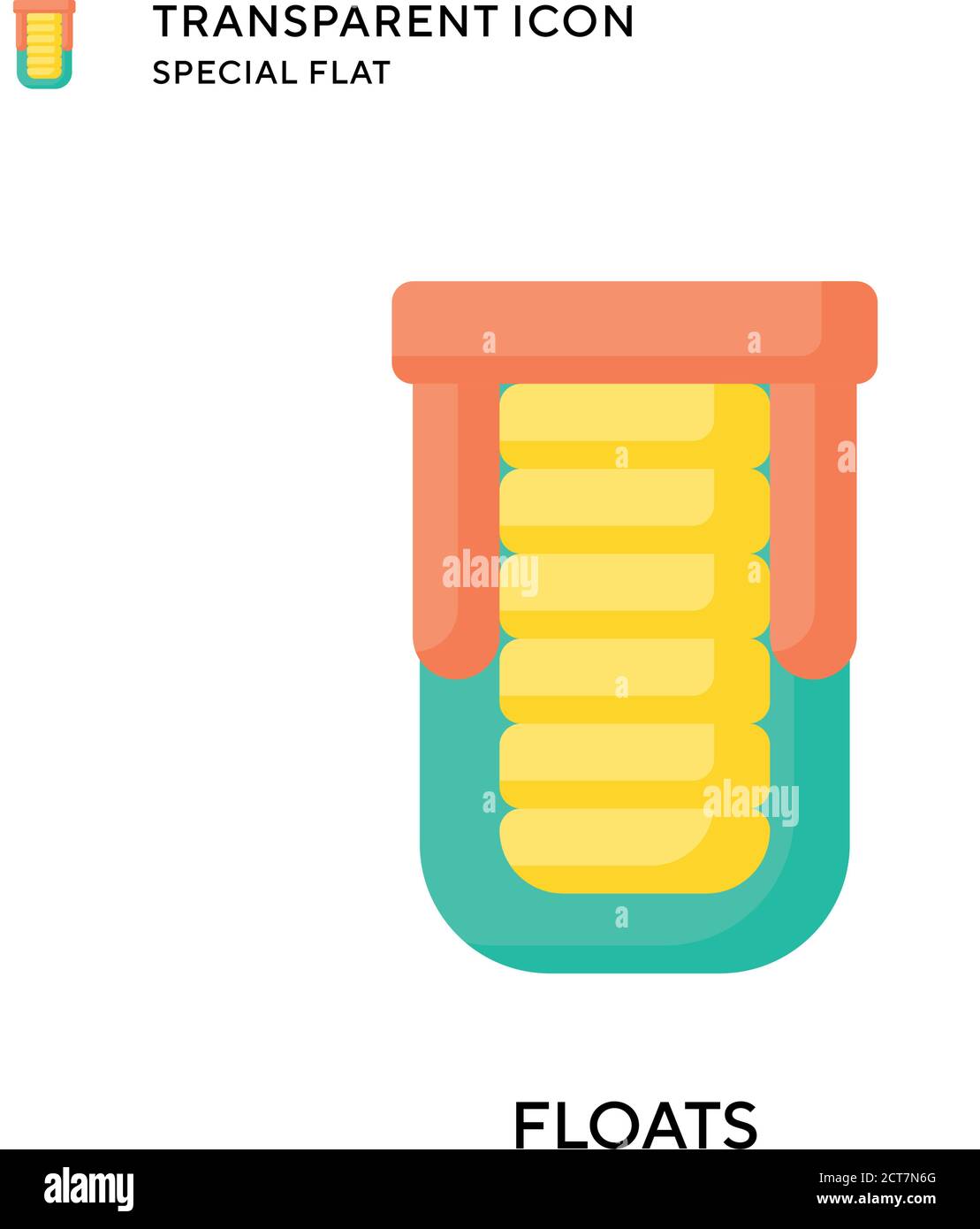 Floats vector icon. Flat style illustration. EPS 10 vector Stock Vector ...