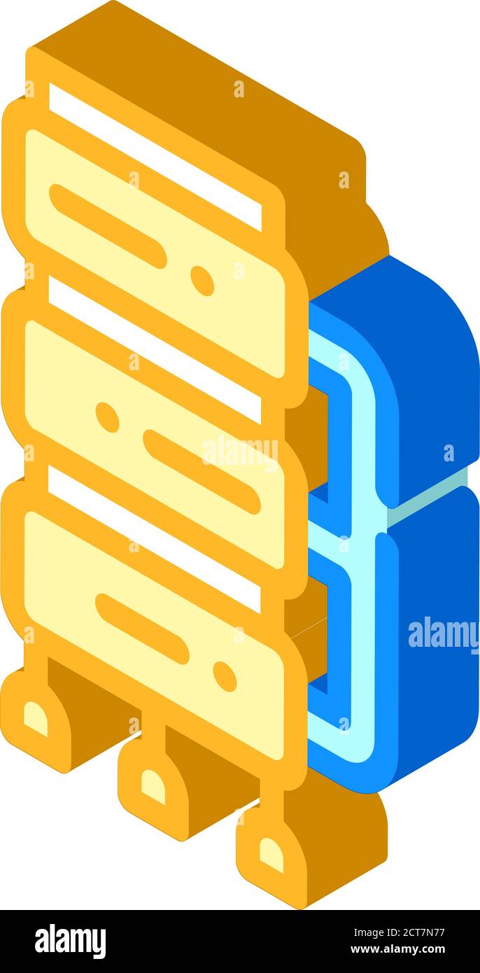 brazier equipment isometric icon vector symbol illustration Stock ...