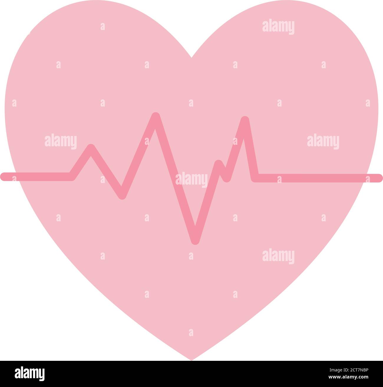 heart pulse flat style icon vector design Stock Vector Image & Art - Alamy