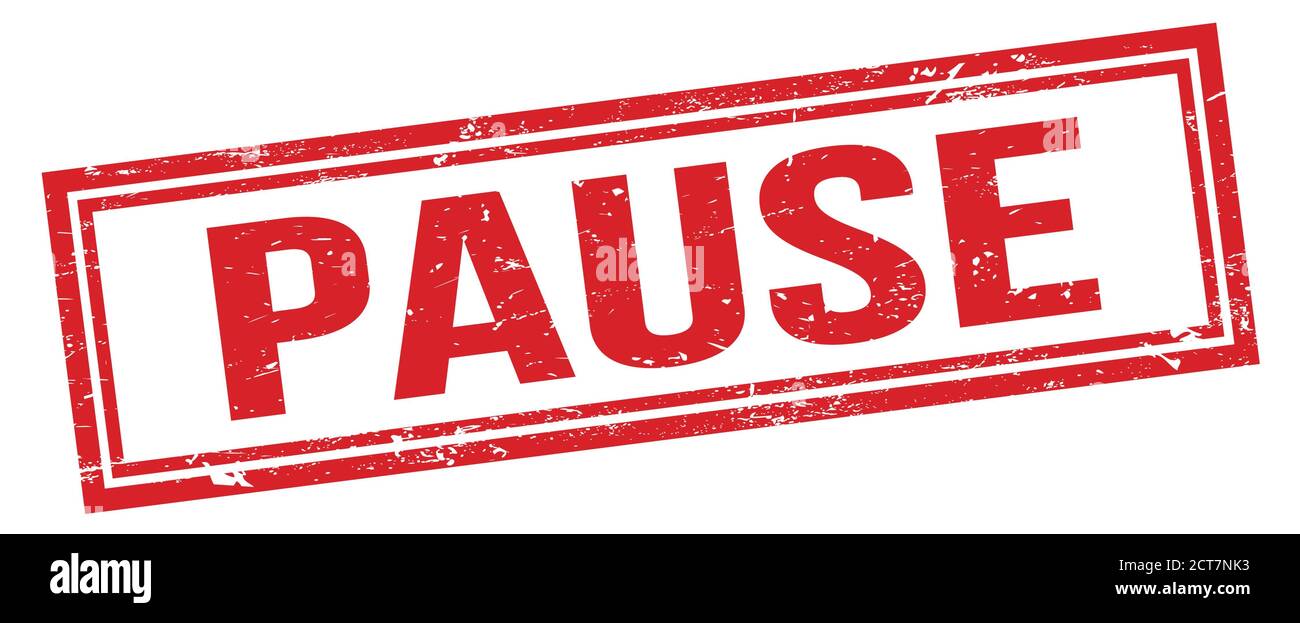 Pause stamp hi-res stock photography and images - Alamy