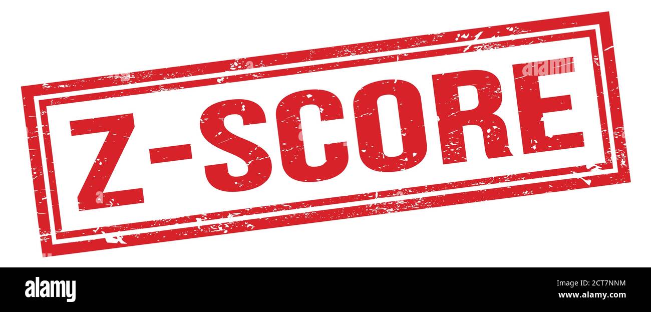 Z-SCORE red grungy rectangle stamp sign Stock Photo - Alamy