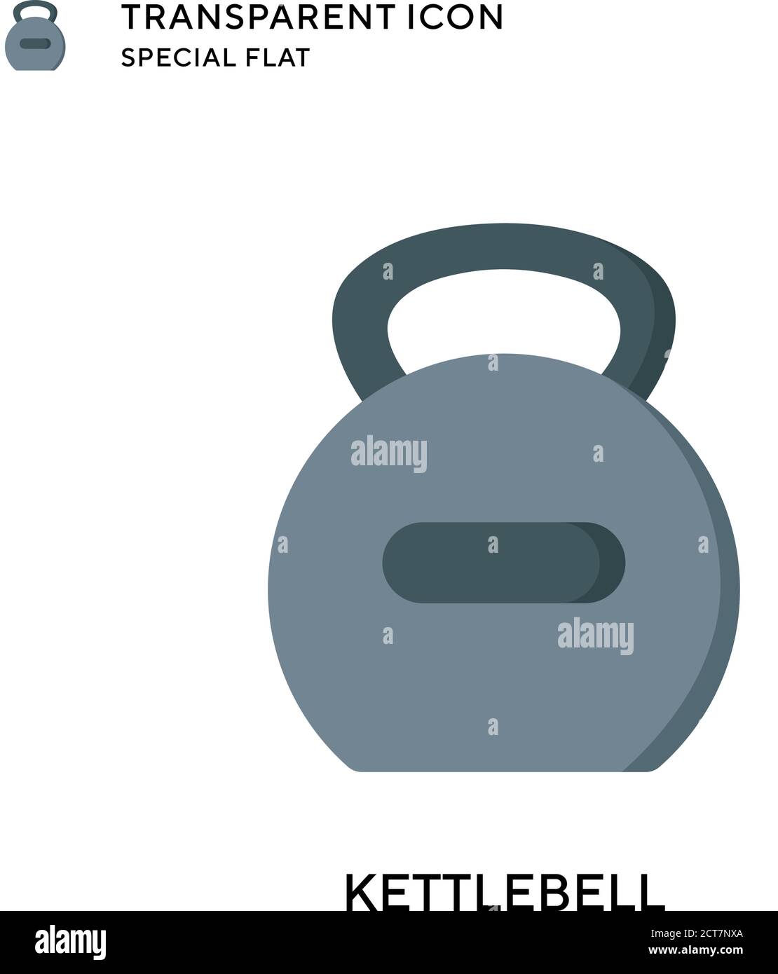 Kettlebell vector icon. Flat style illustration. EPS 10 vector Stock ...