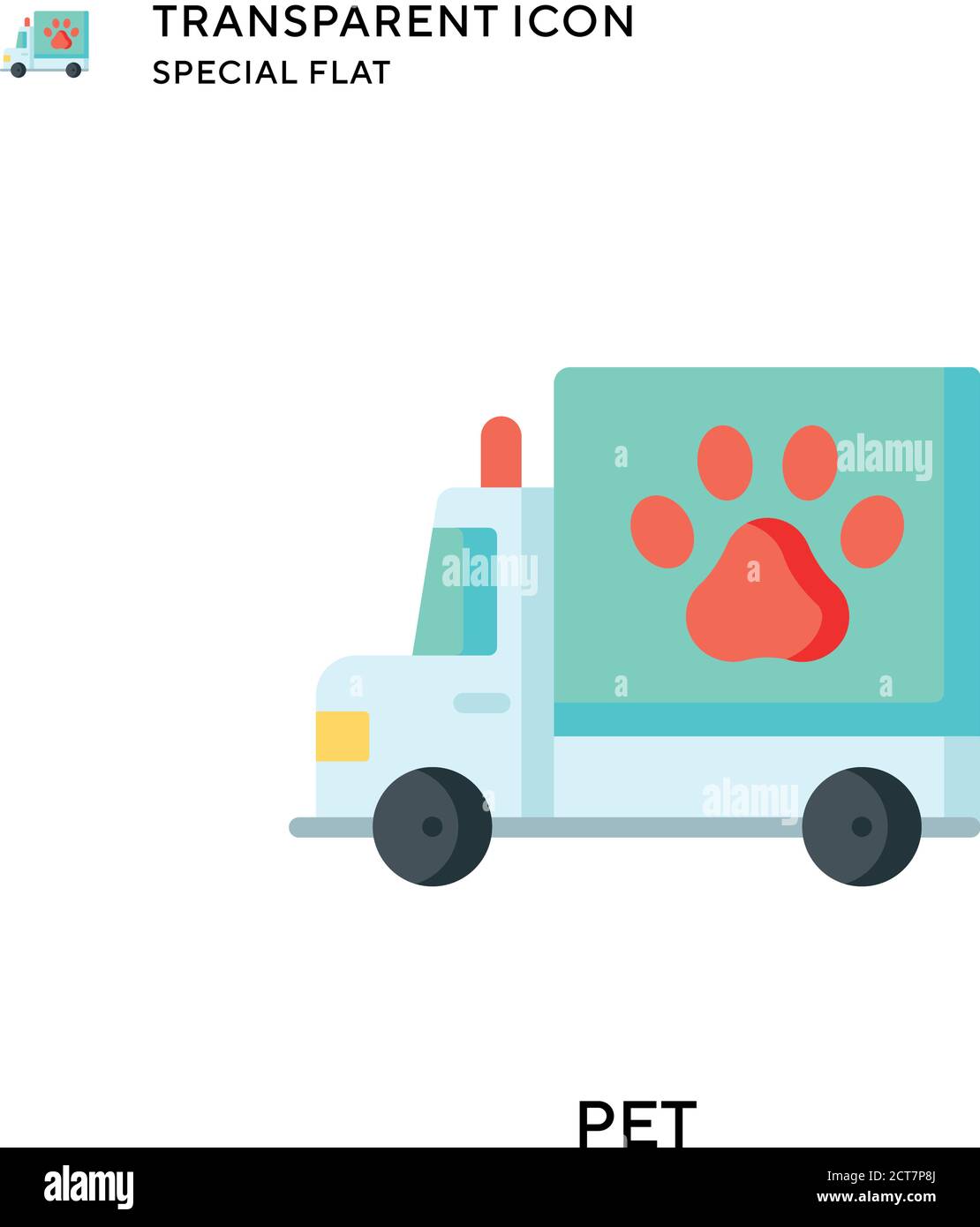 Pet vector icon. Flat style illustration. EPS 10 vector Stock Vector ...