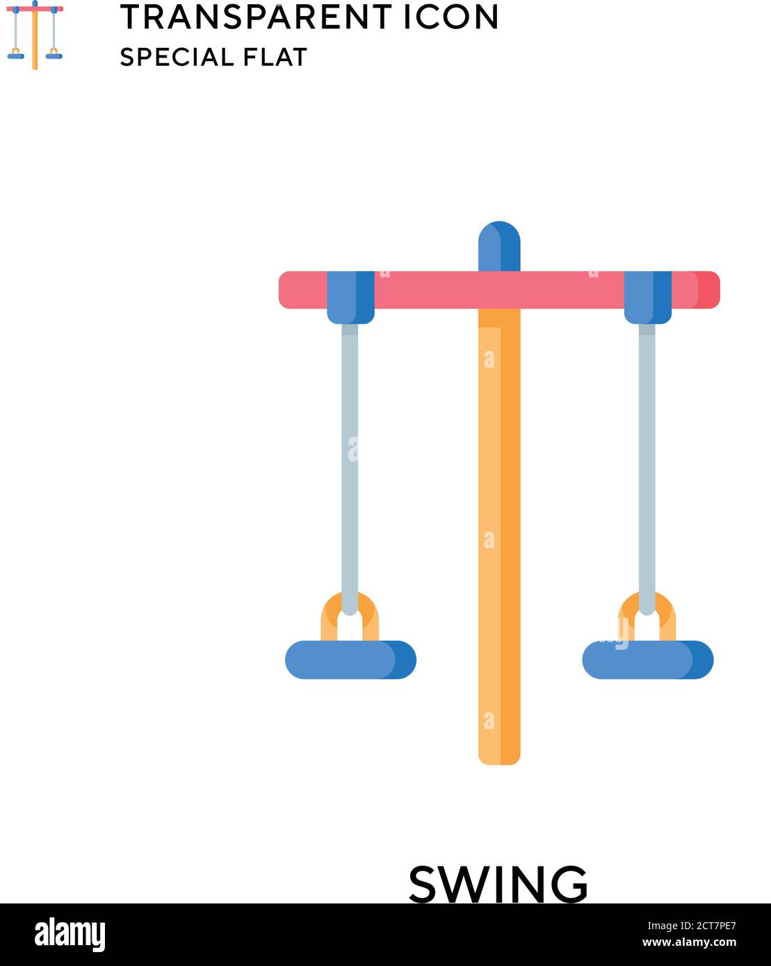 Swing vector icon. Flat style illustration. EPS 10 vector Stock Vector ...