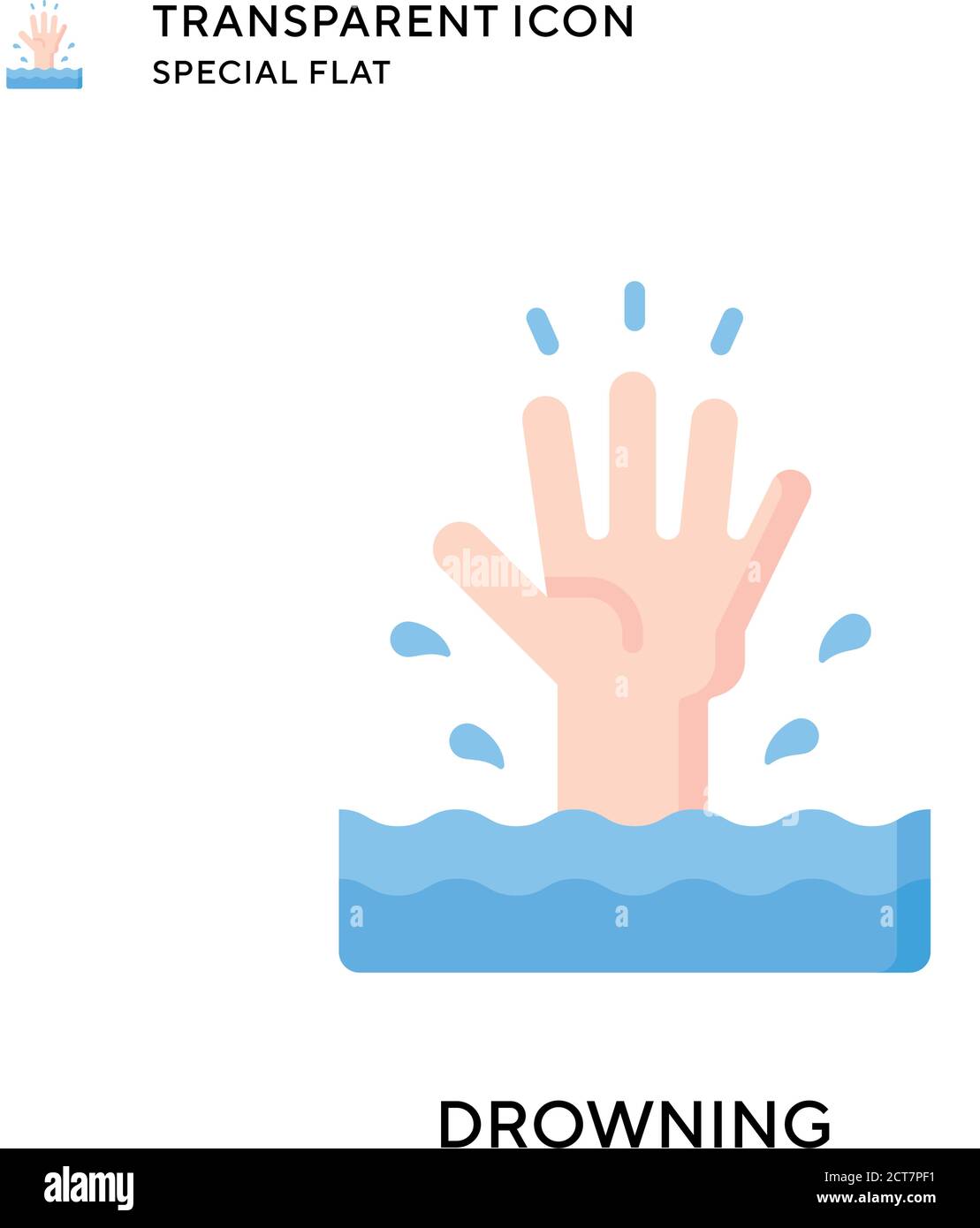 Drowning Girl Child Stock Vector Images - Alamy