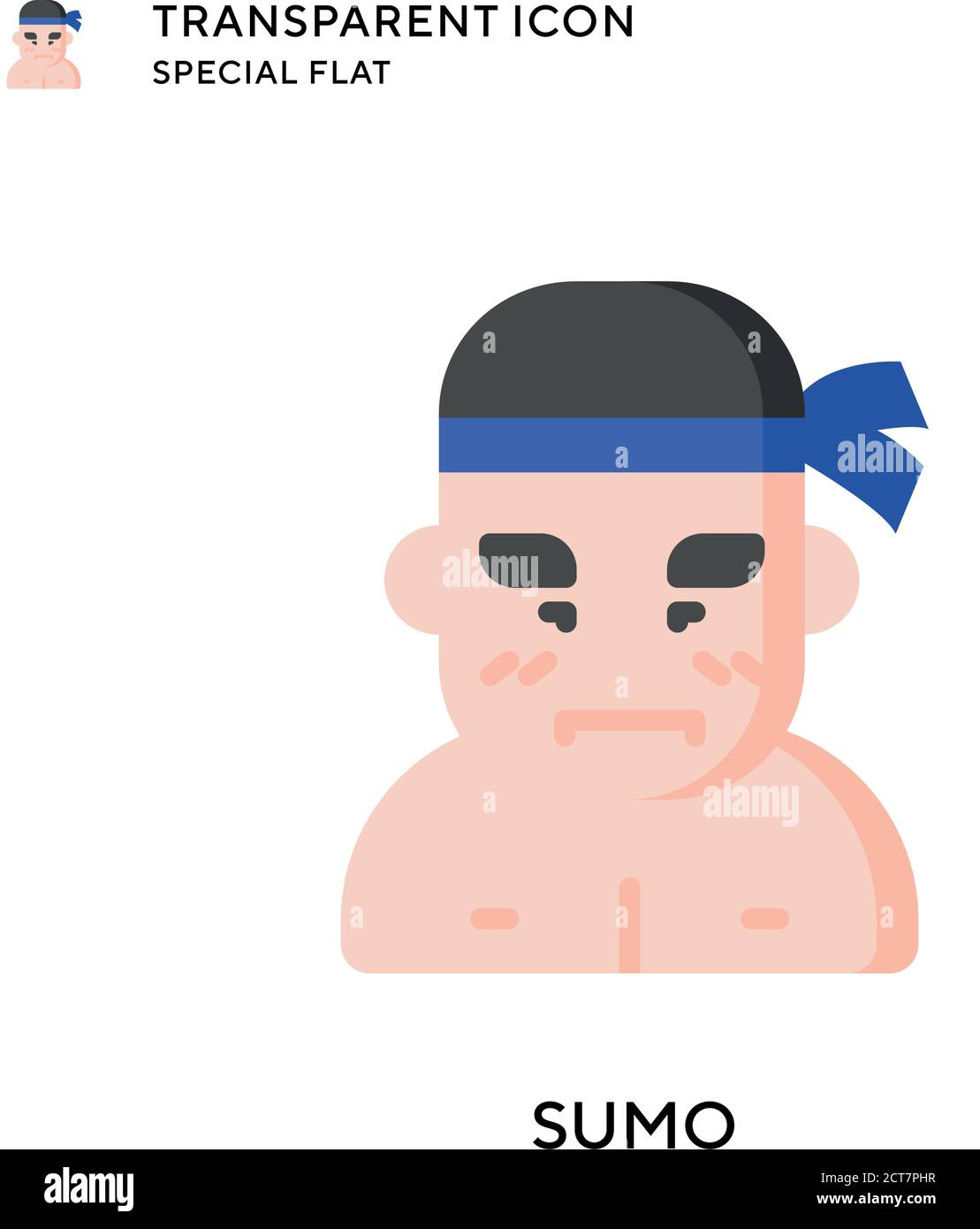 Sumo vector icon. Flat style illustration. EPS 10 vector Stock Vector ...