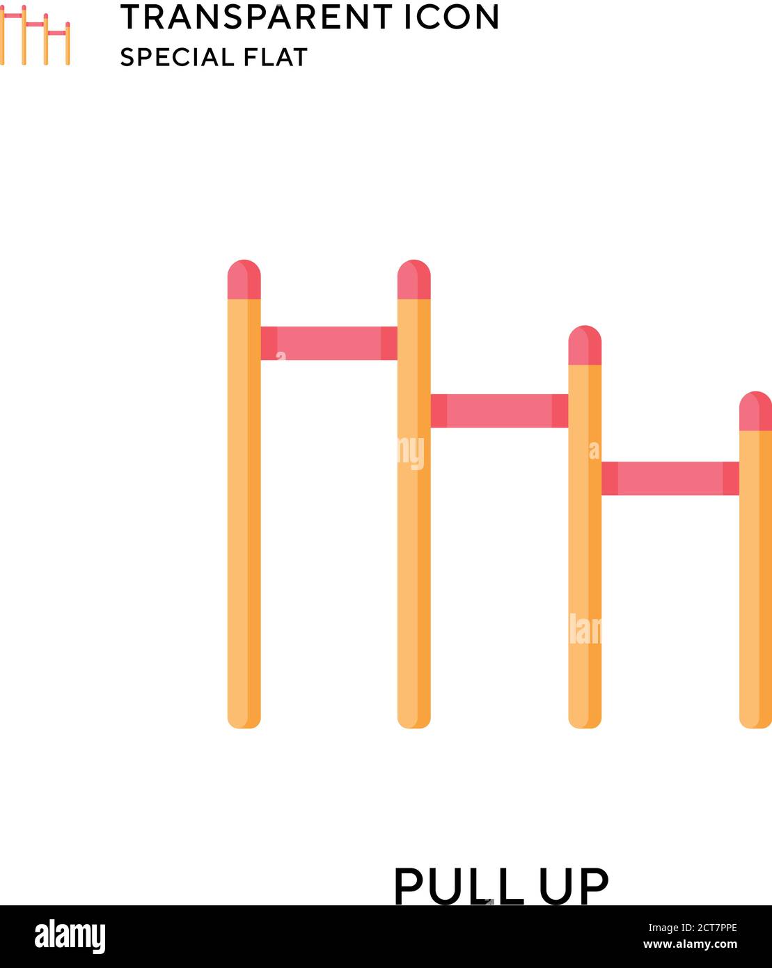 Pull up vector icon. Flat style illustration. EPS 10 vector Stock ...