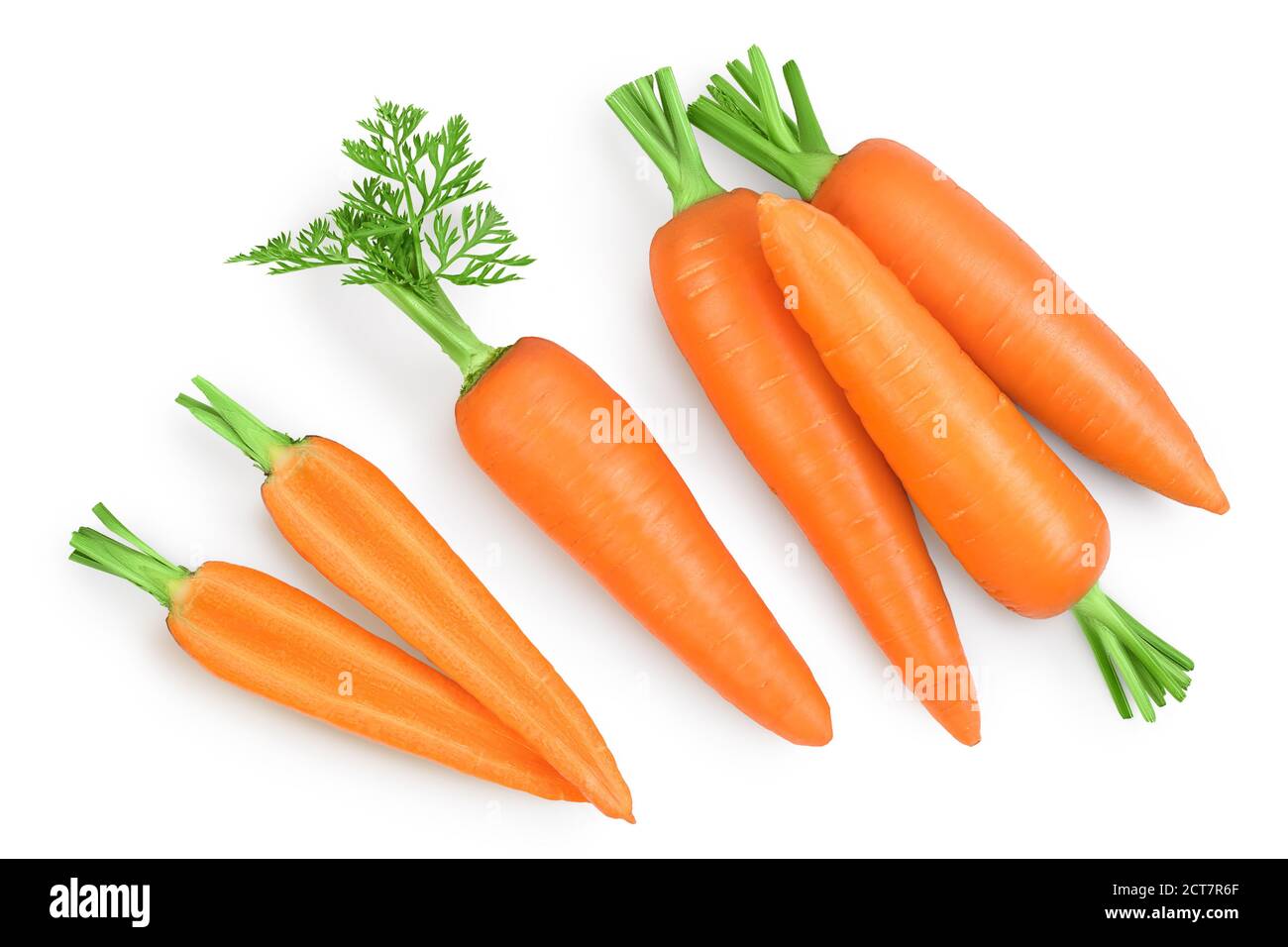 Carrot isolated on white background with clipping path and full depth ...