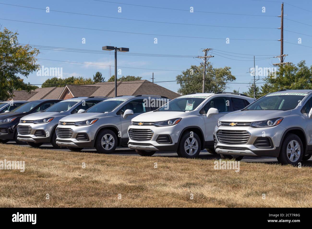 Avon - Circa September 2020: Chevrolet Trax SUV crossover on display at ...