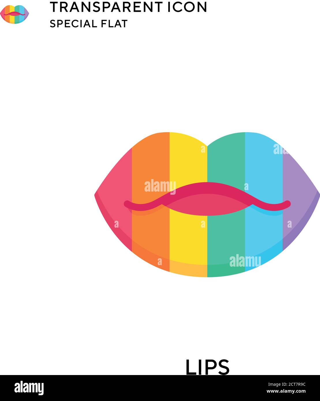 Red lips plastic model Stock Vector Images - Alamy