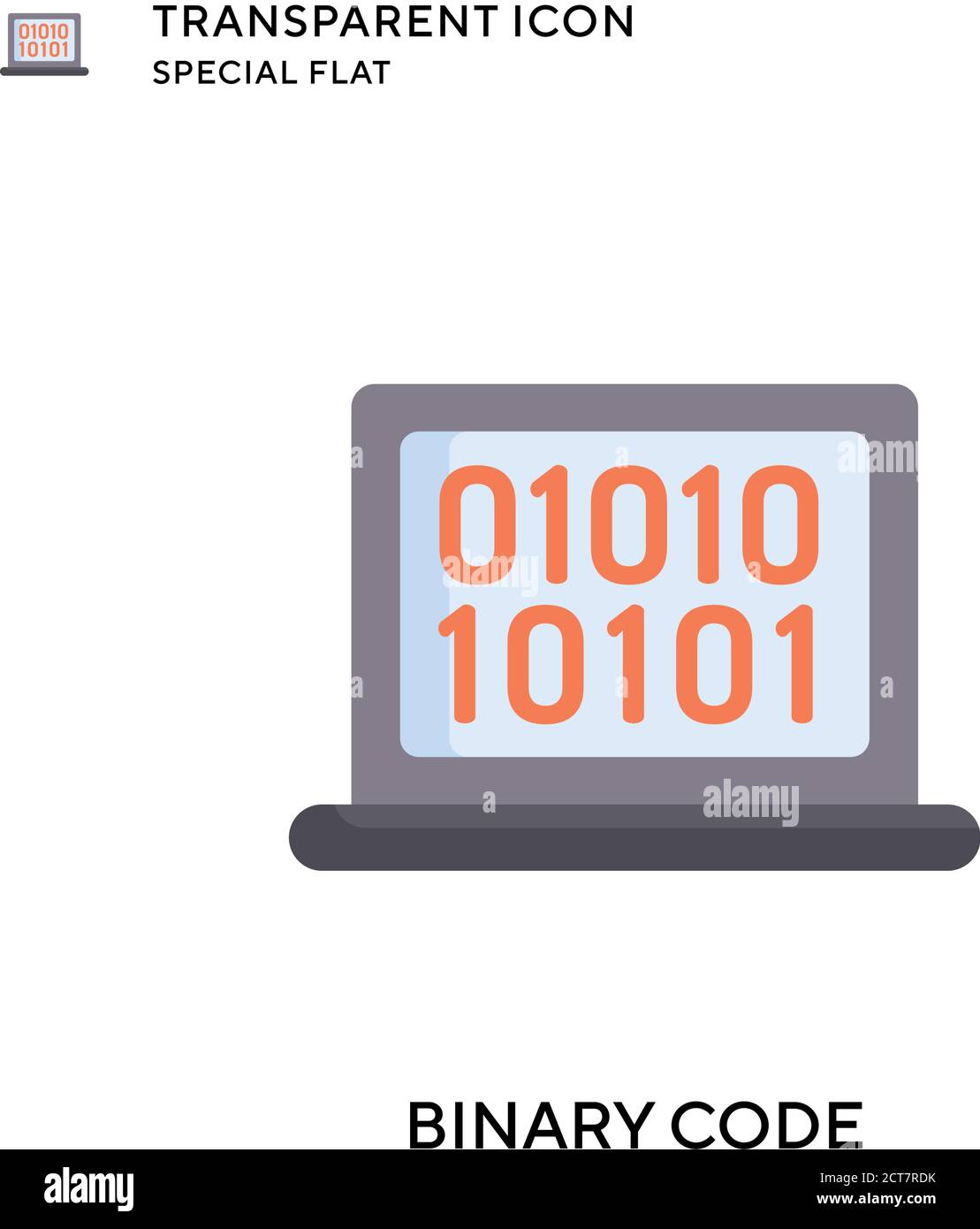 Binary Code Vector Icon Flat Style Illustration Eps 10 Vector Stock Vector Image And Art Alamy
