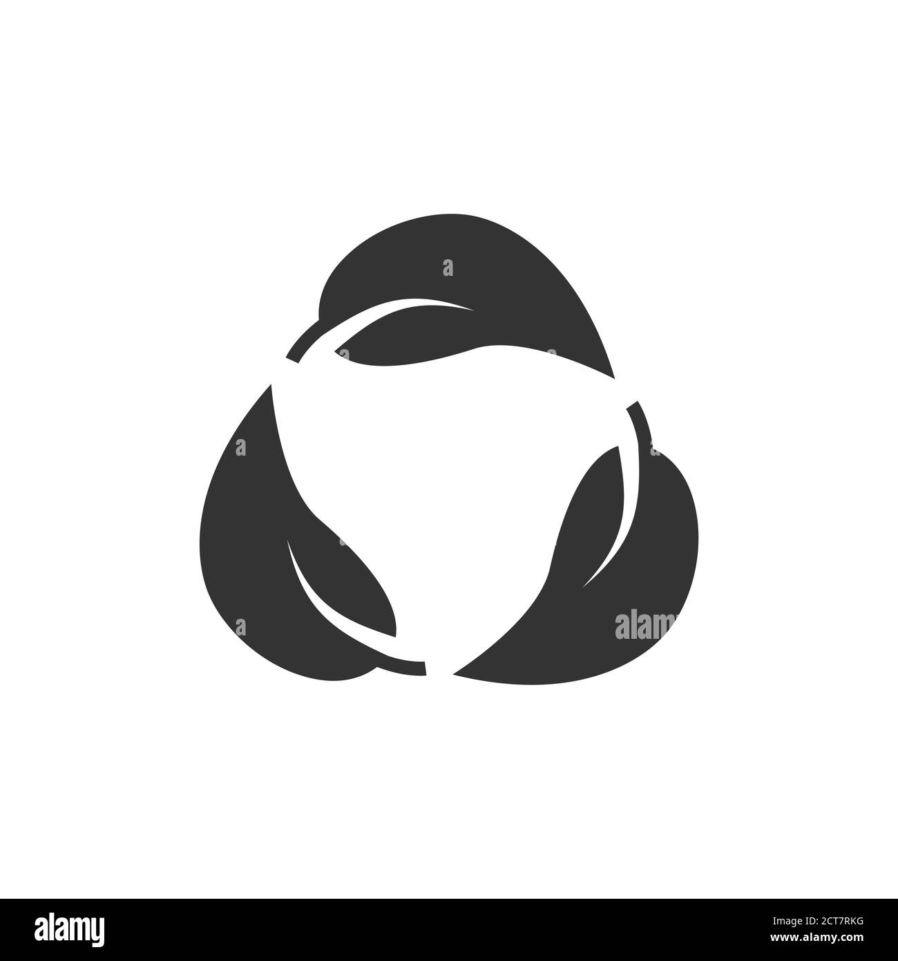 Biodegradable recyclable plastic free package vector icon isolated on ...