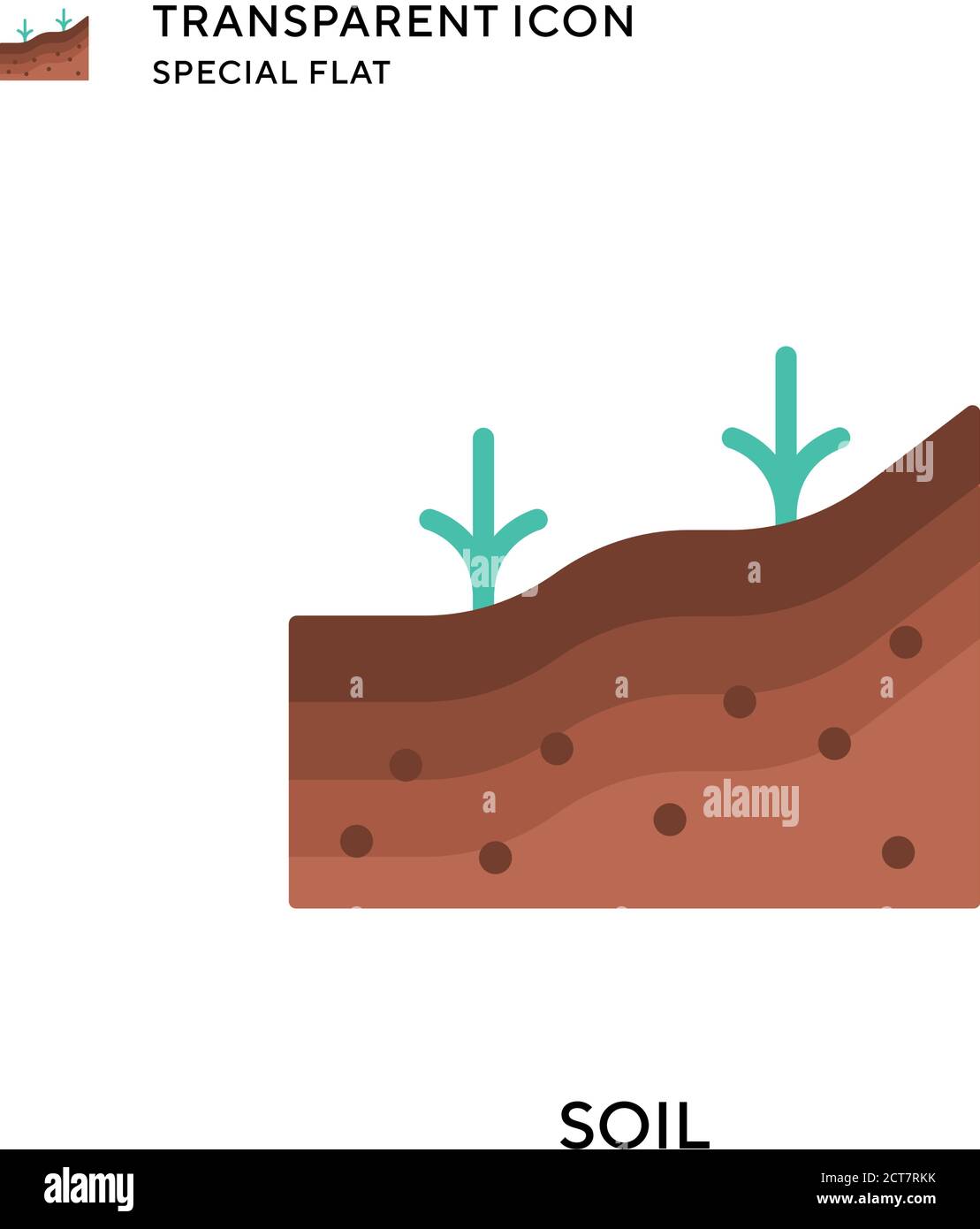Soil vector icon. Flat style illustration. EPS 10 vector Stock Vector ...