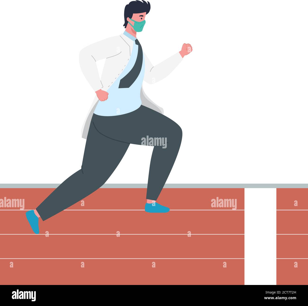 Emergency doctor running Stock Vector Images - Alamy