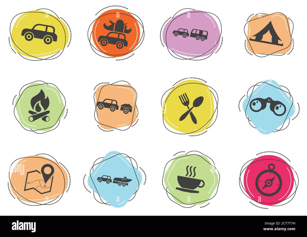 Tourism and Travel Icons Stock Vector Image & Art - Alamy