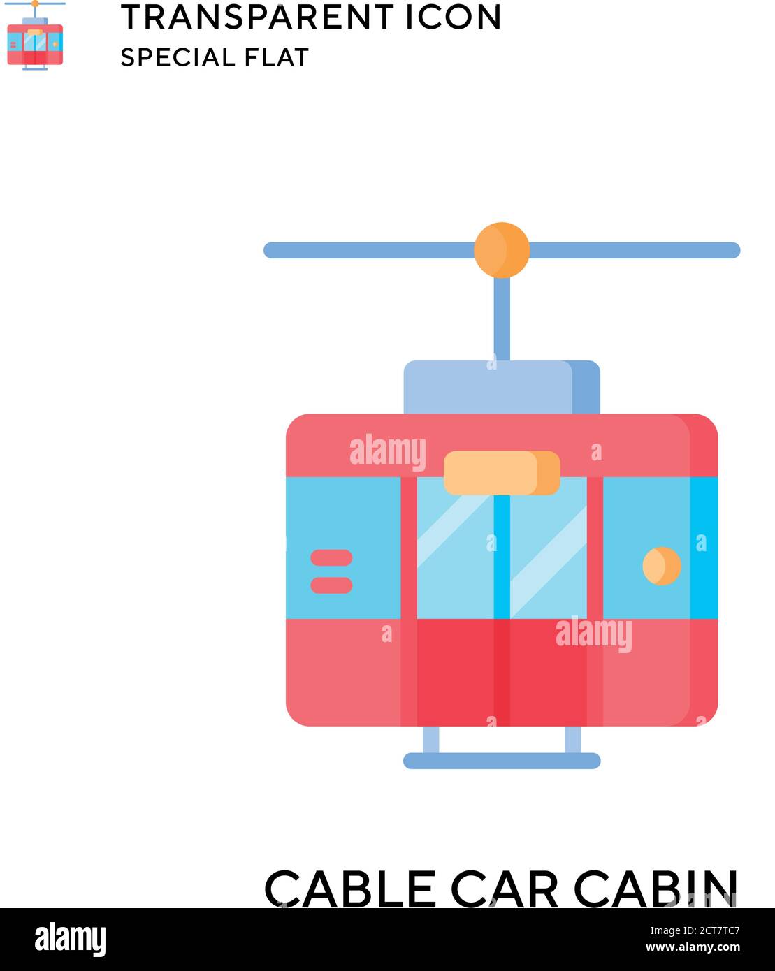 Aerial cable railway Stock Vector Images - Alamy