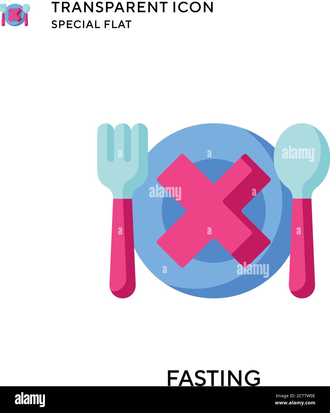 Fasting vector icon. Flat style illustration. EPS 10 vector Stock ...