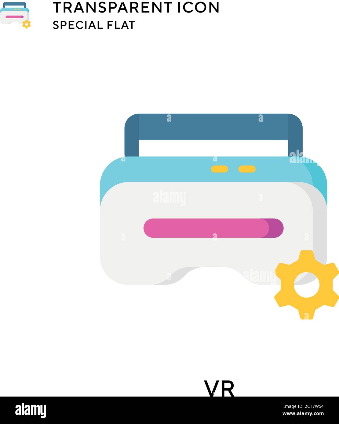 Vr vector icon. Flat style illustration. EPS 10 vector Stock Vector ...