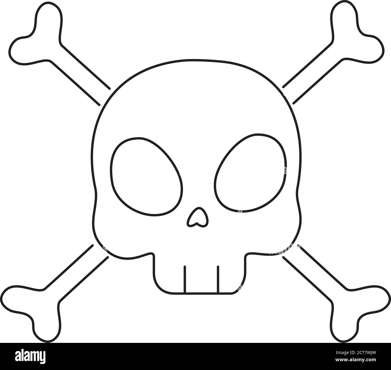 halloween skull cartoon vector design Stock Vector Image & Art - Alamy