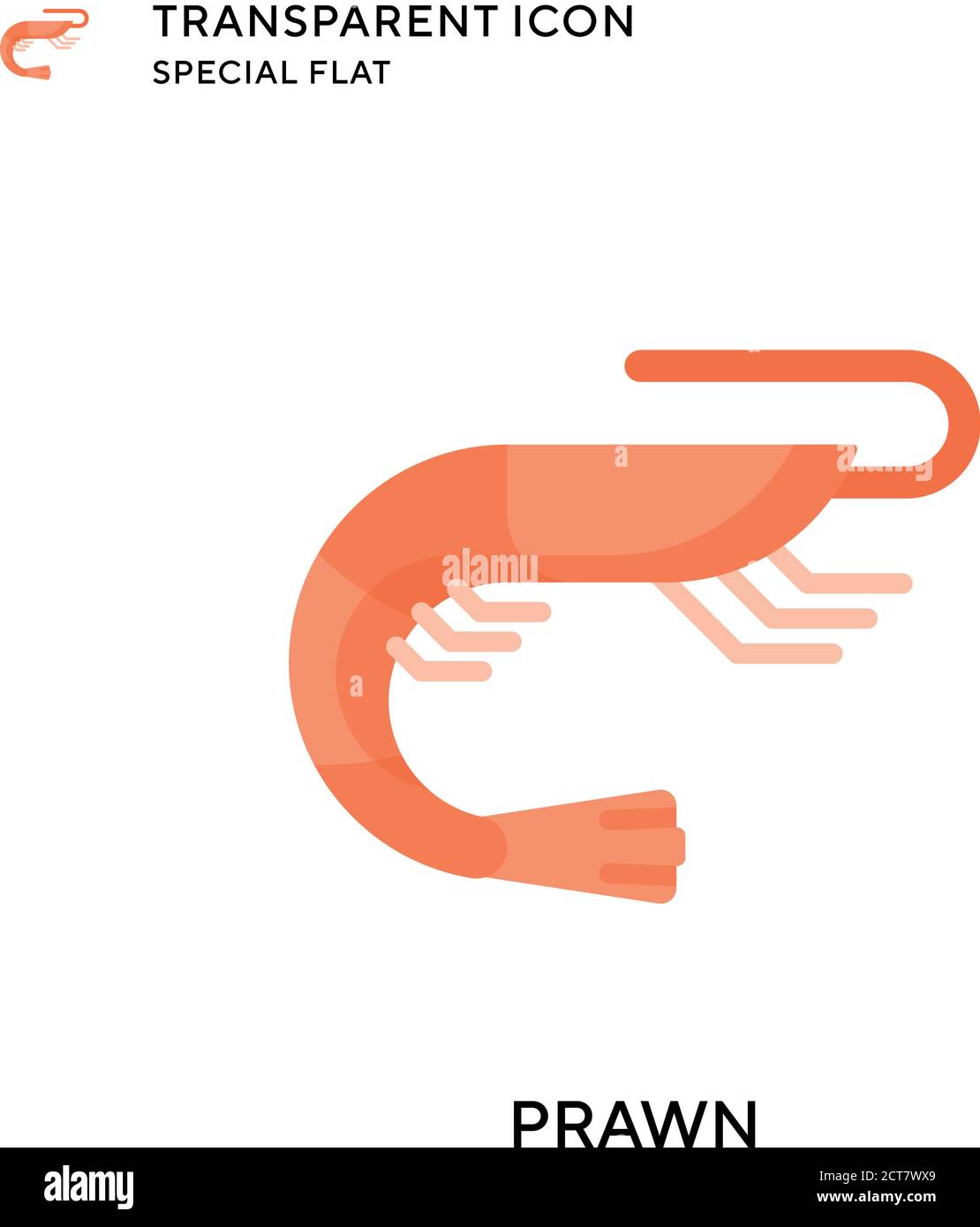 Tiger prawn black background Stock Vector Images - Alamy