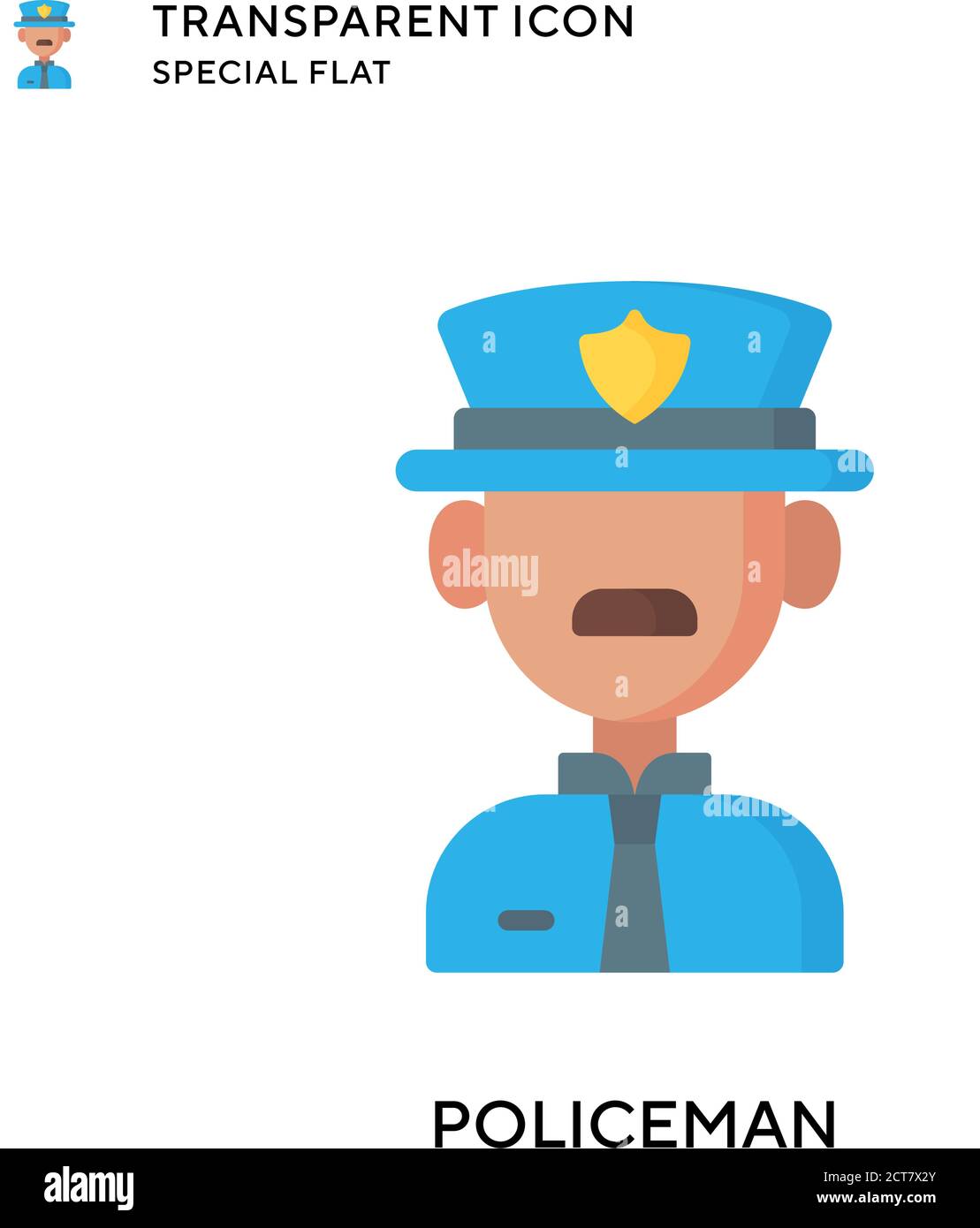 African american police portrait Stock Vector Images - Alamy