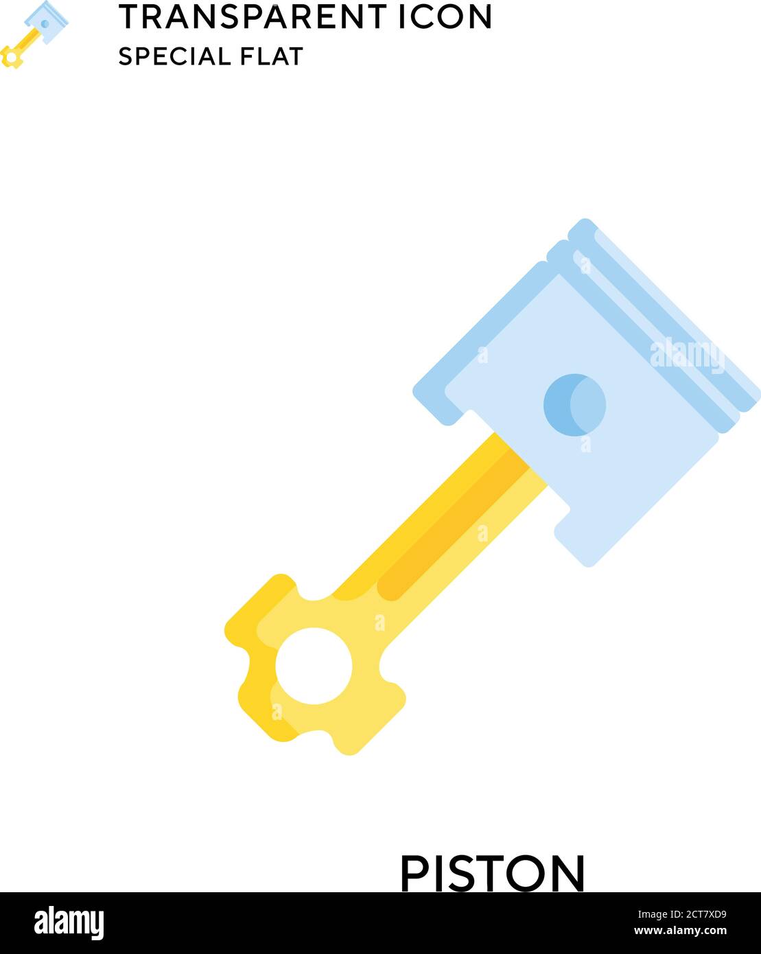 Piston vector icon. Flat style illustration. EPS 10 vector Stock Vector ...