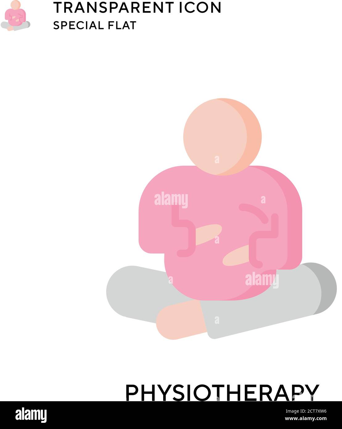 Physiotherapy vector icon. Flat style illustration. EPS 10 vector Stock ...