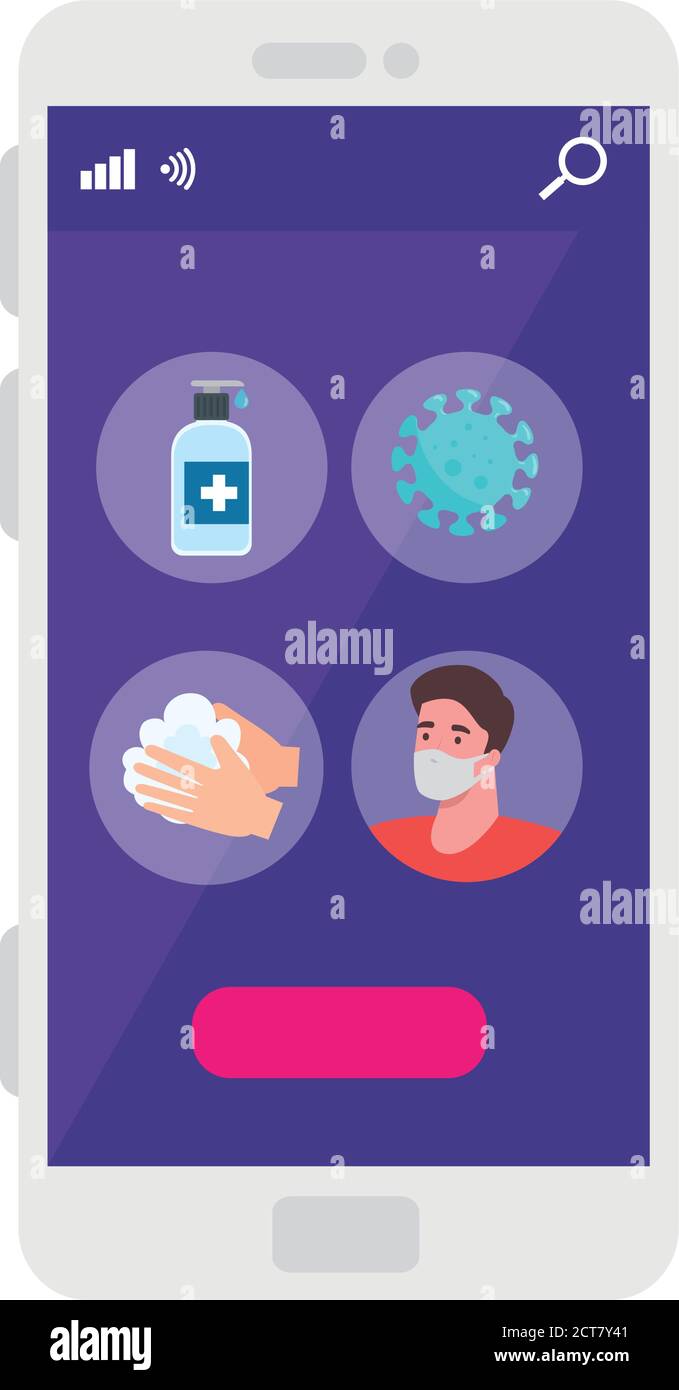 Sanitizer smartphone icon hi-res stock photography and images - Alamy