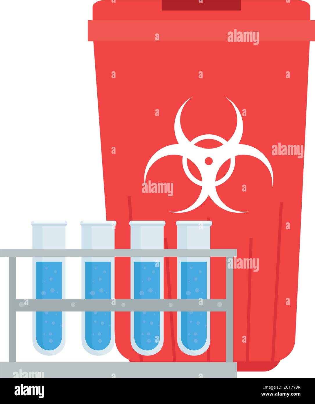 laboratory tubes and trash vector design Stock Vector Image & Art - Alamy