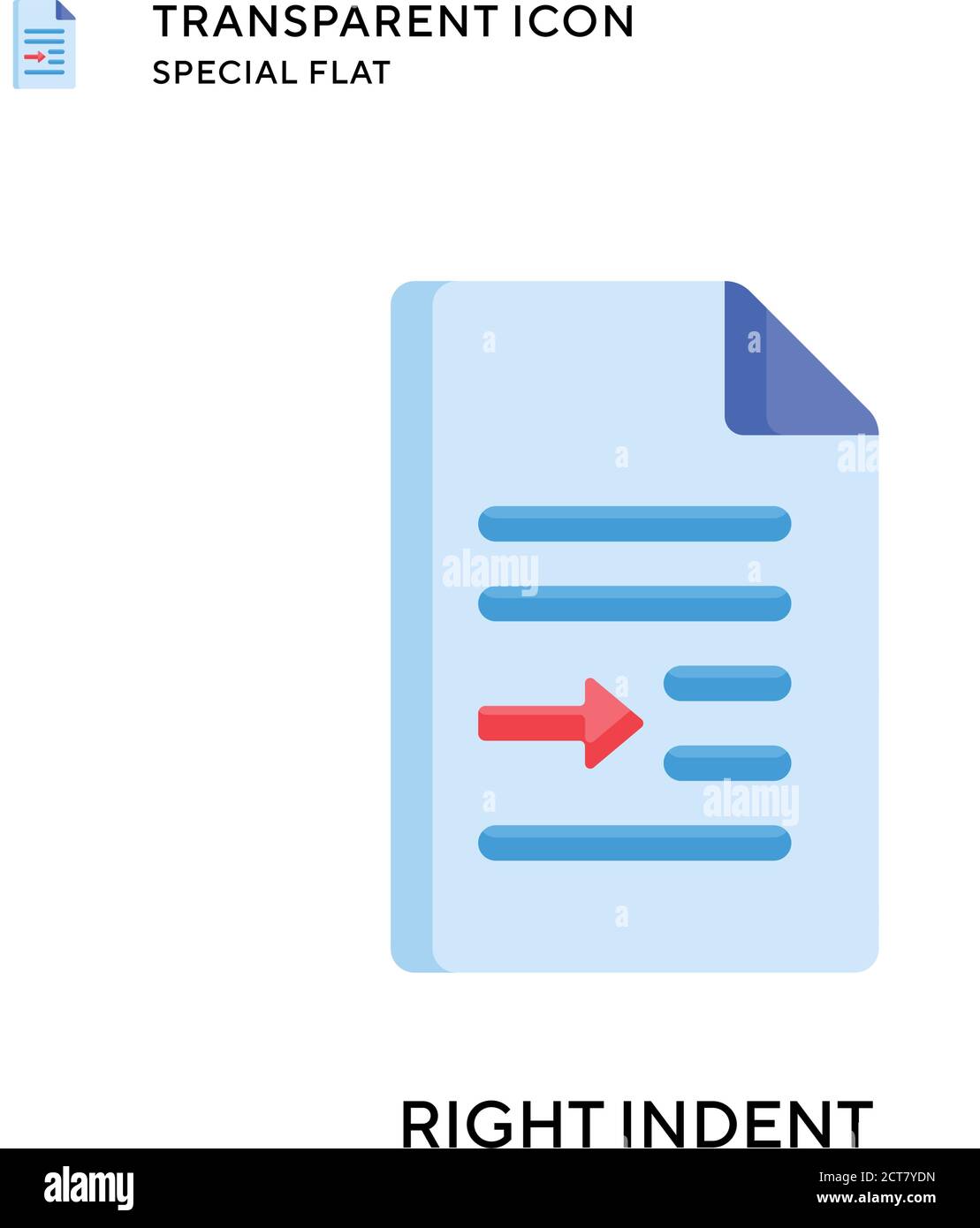 Right indent vector icon. Flat style illustration. EPS 10 vector Stock Vector Image & Art - Alamy