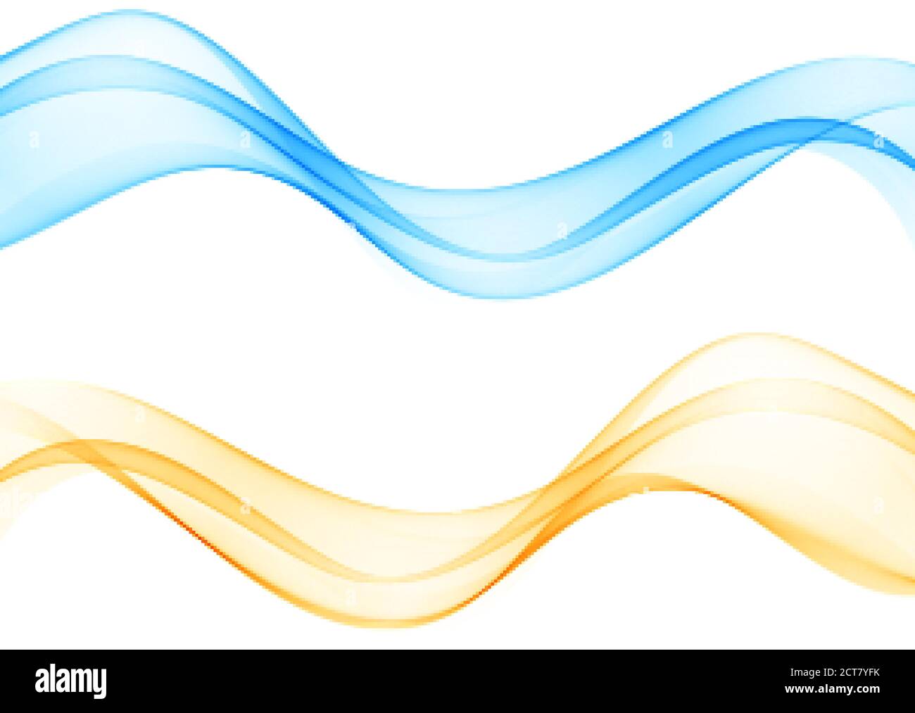 Vector set abstract wave pattern. Transparent wave set. Color wave ...