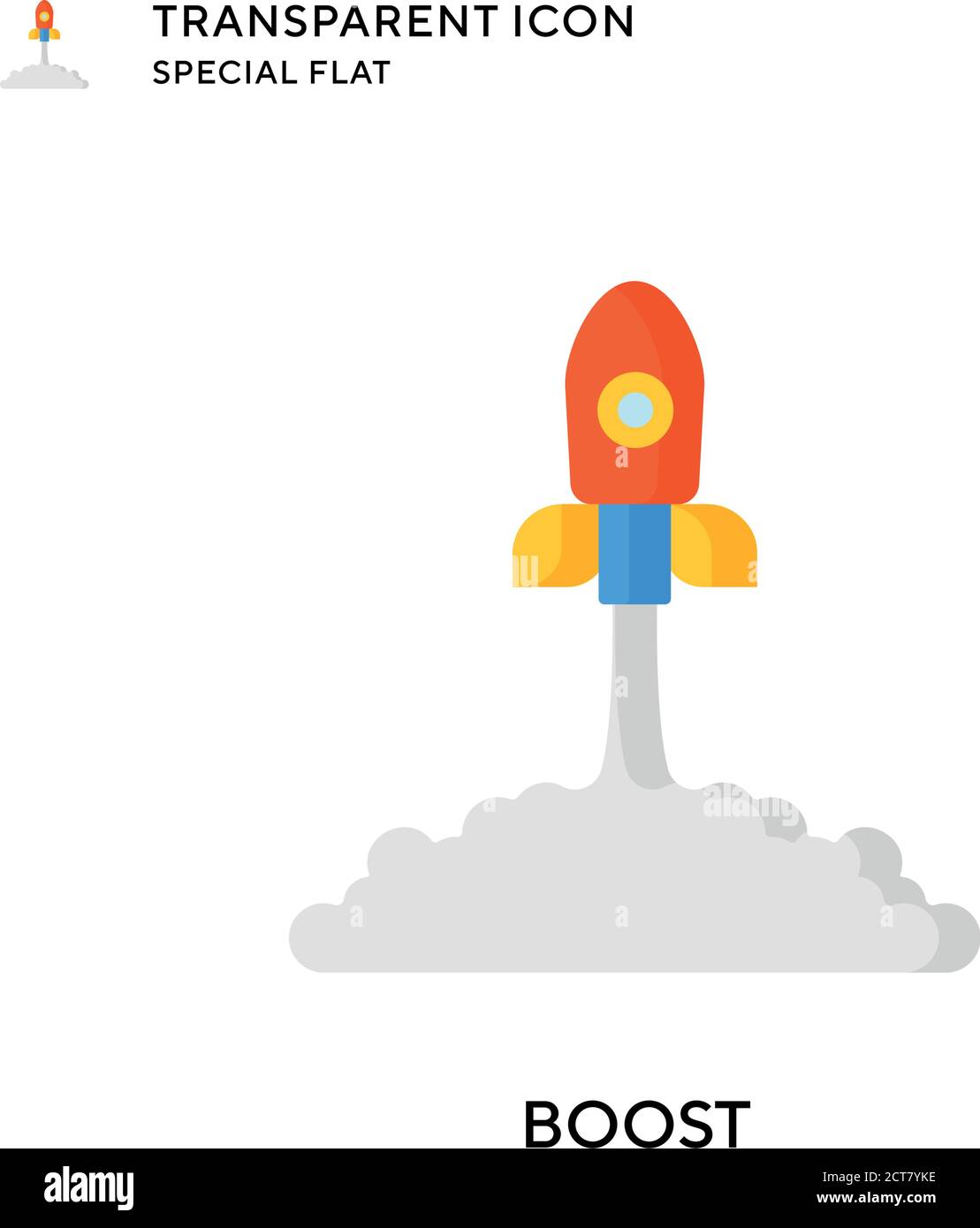 Boost vector icon. Flat style illustration. EPS 10 vector Stock Vector ...