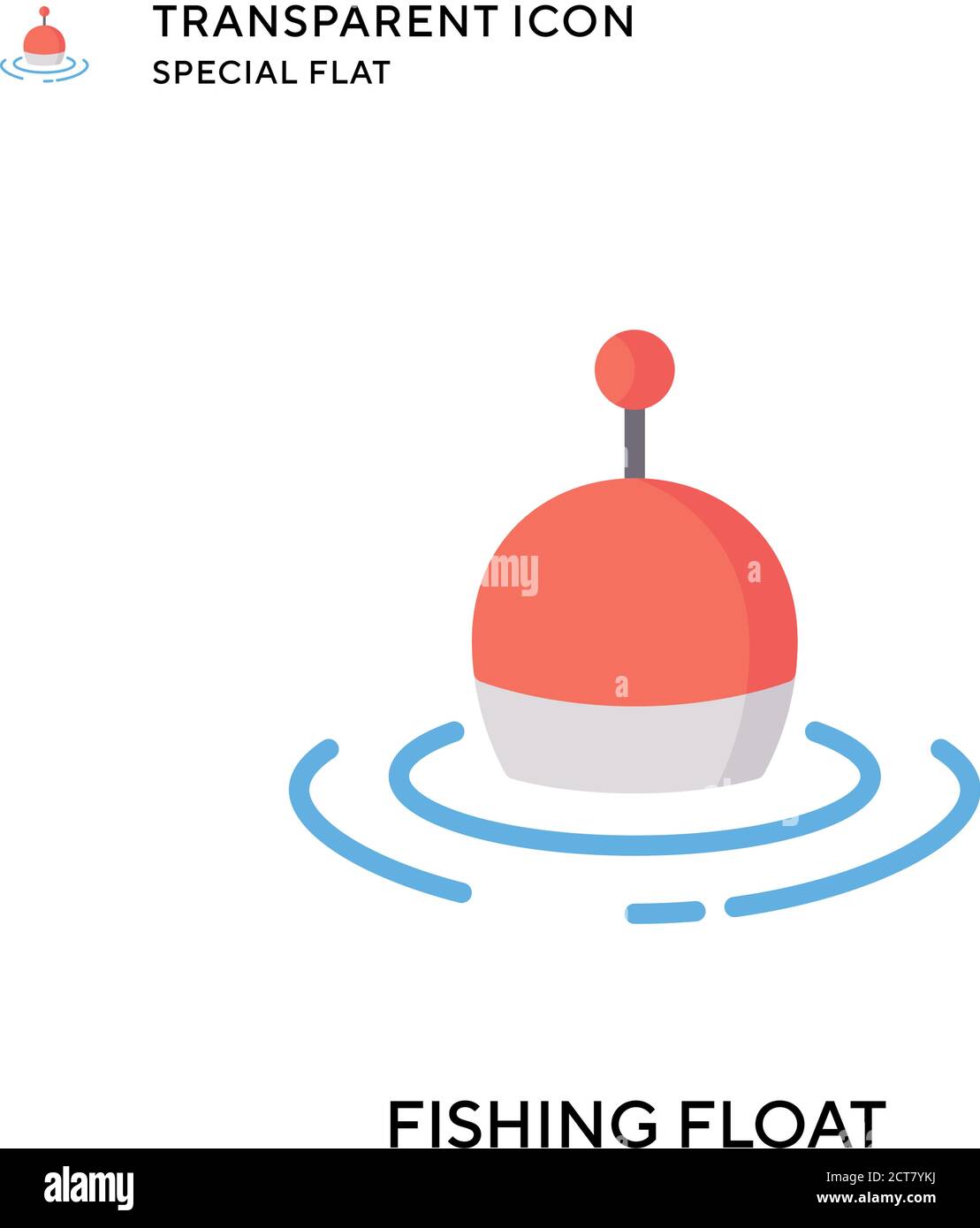 Fishing float vector icon. Flat style illustration. EPS 10 vector Stock ...