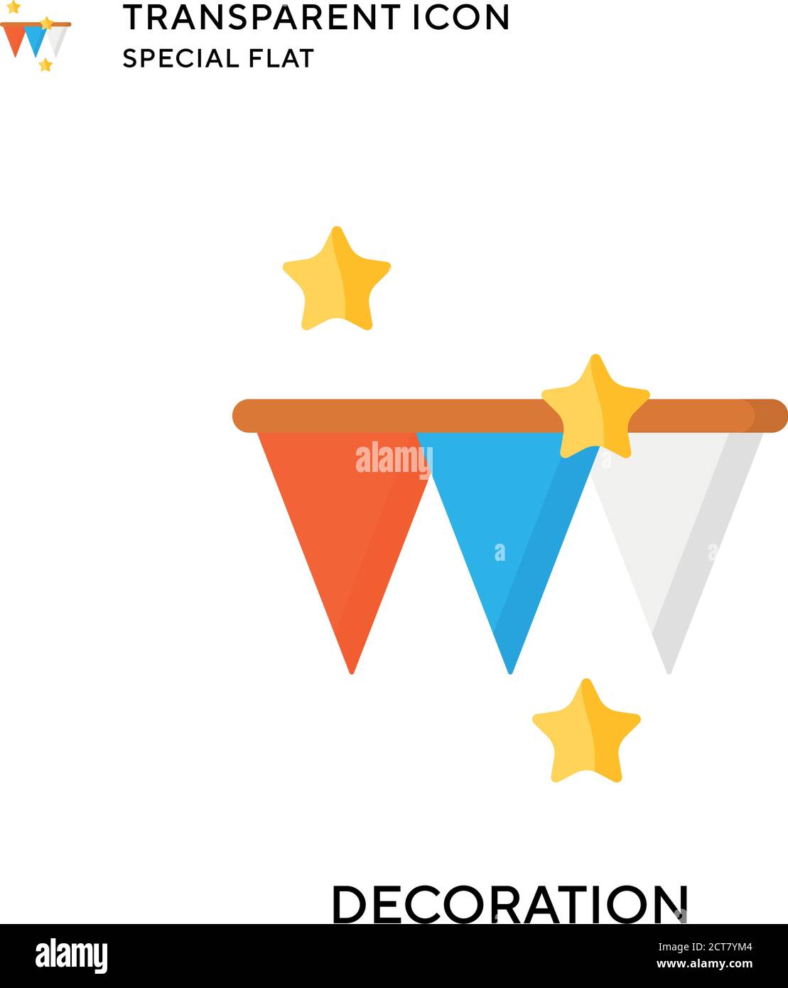 Decoration vector icon. Flat style illustration. EPS 10 vector Stock ...