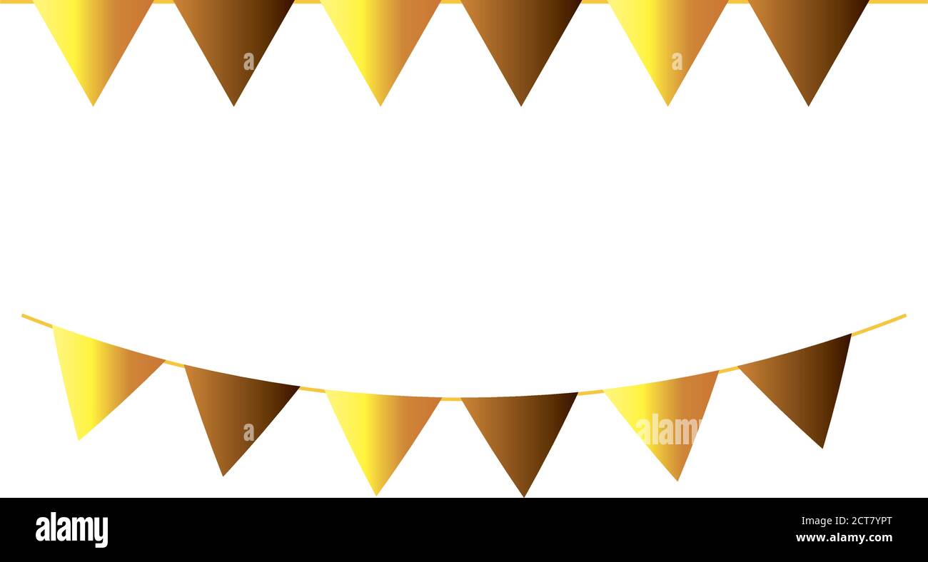 gold banner pennant vector design Stock Vector Image & Art - Alamy