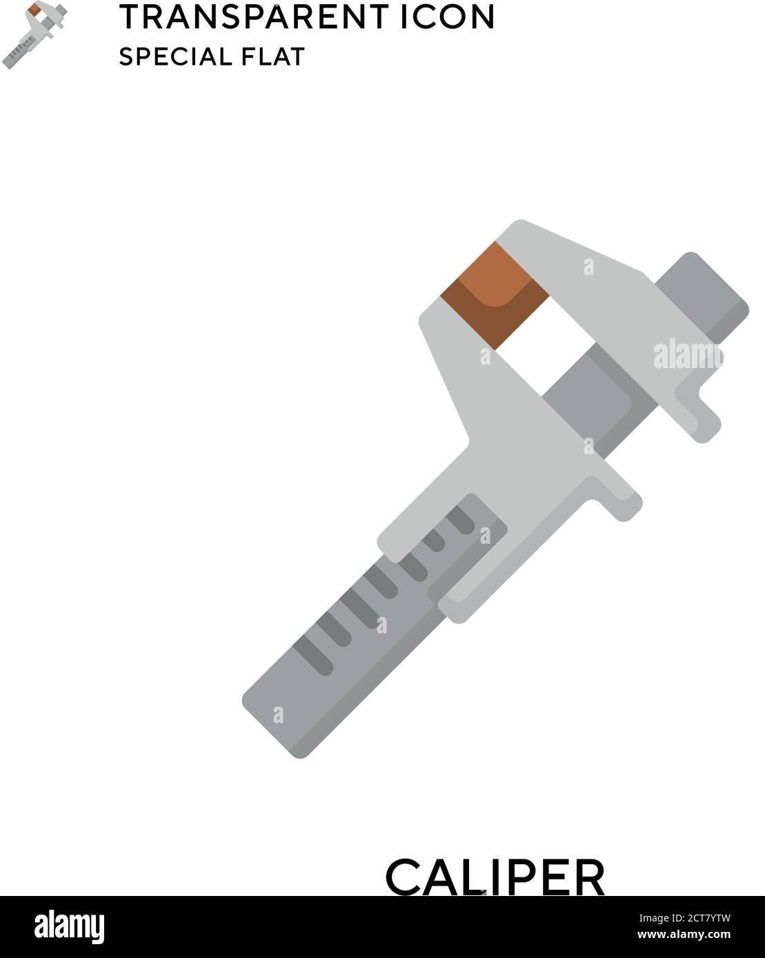 Caliper vector icon. Flat style illustration. EPS 10 vector Stock ...