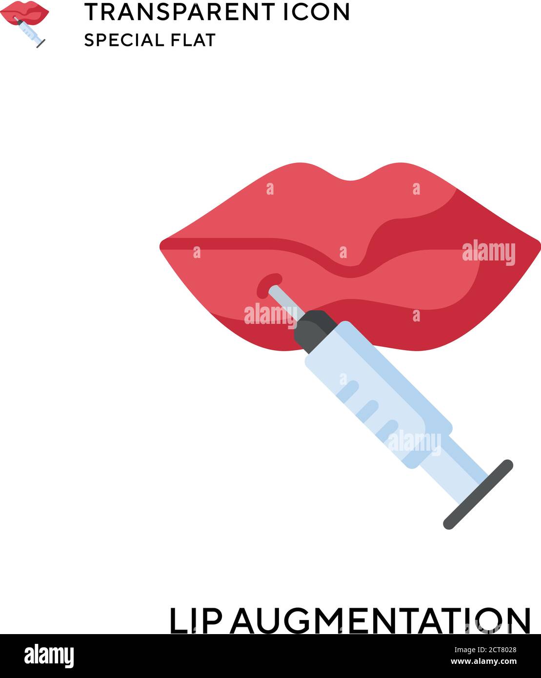 Collagen lip enhancement Stock Vector Images - Alamy