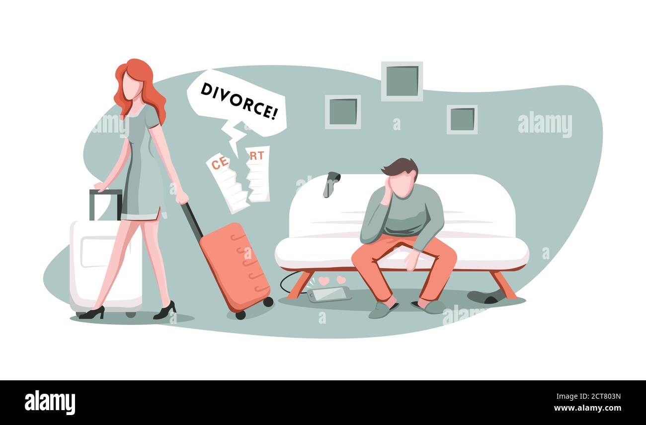 Separation stress Stock Vector Images - Alamy