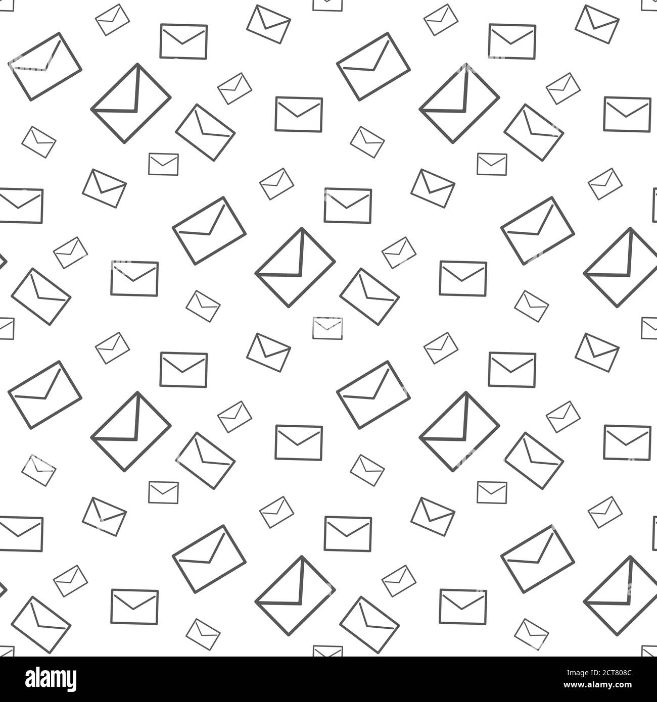 Mail envelope seamless pattern background. Business concept vector ...