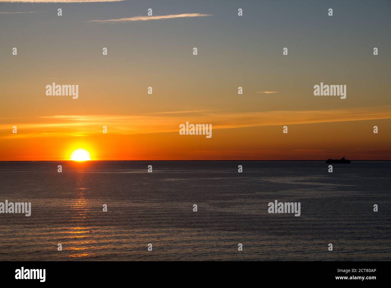 Ocean gleaming under the beautiful sunset - great for wallpapers Stock ...