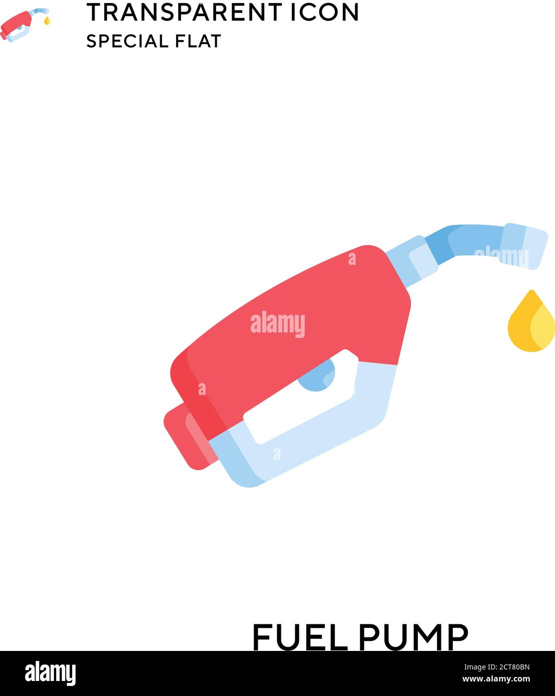 Fuel pump vector icon. Flat style illustration. EPS 10 vector Stock ...