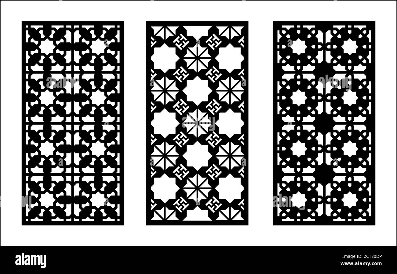 Arabic islamic decorative wall, screen, panel pattern with stars ...
