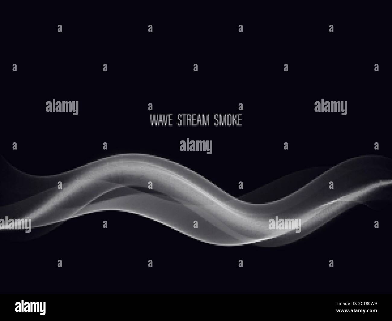 Smoke effect on the black background Wave flow Stock Vector Image & Art ...