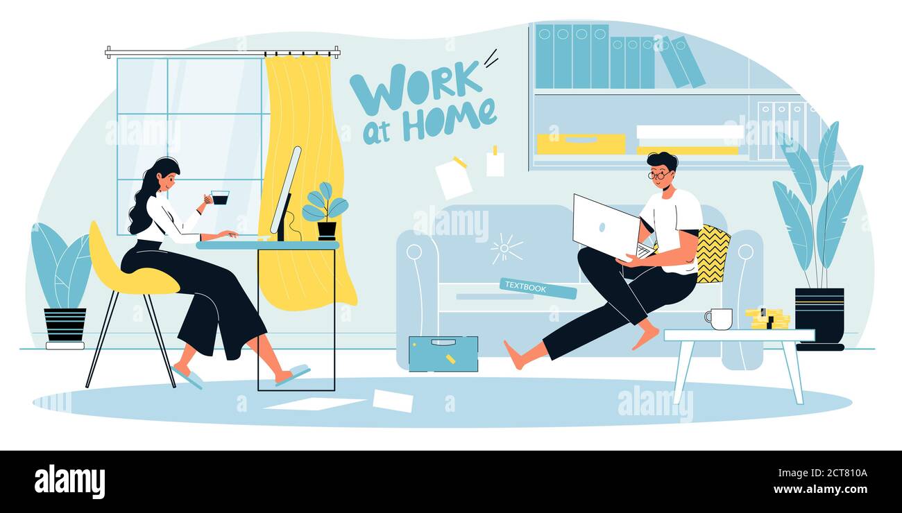 Couple training home Cut Out Stock Images & Pictures - Alamy